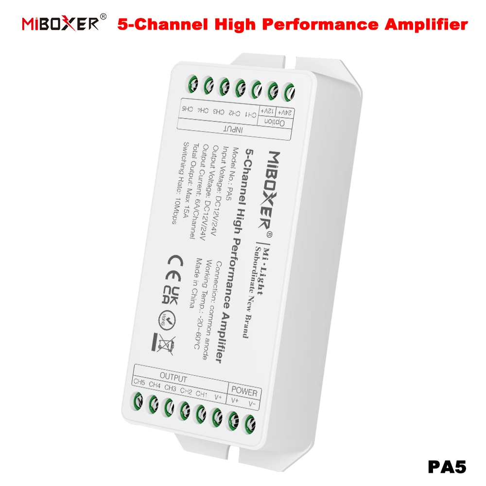 Miboxer-PA5-DC12-24V-5-Channel-15A-Constant-Voltage-PWM-Dimming-Signal ...