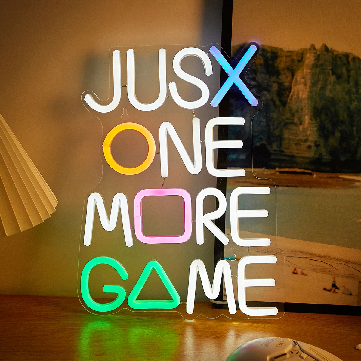Chi-buy-LED-Neon-One-More-Game-USB-Powered-Neon-Signs-Night-Light-3D ...