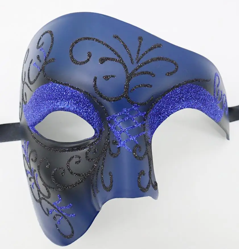 Male Blue Masquerade Masks