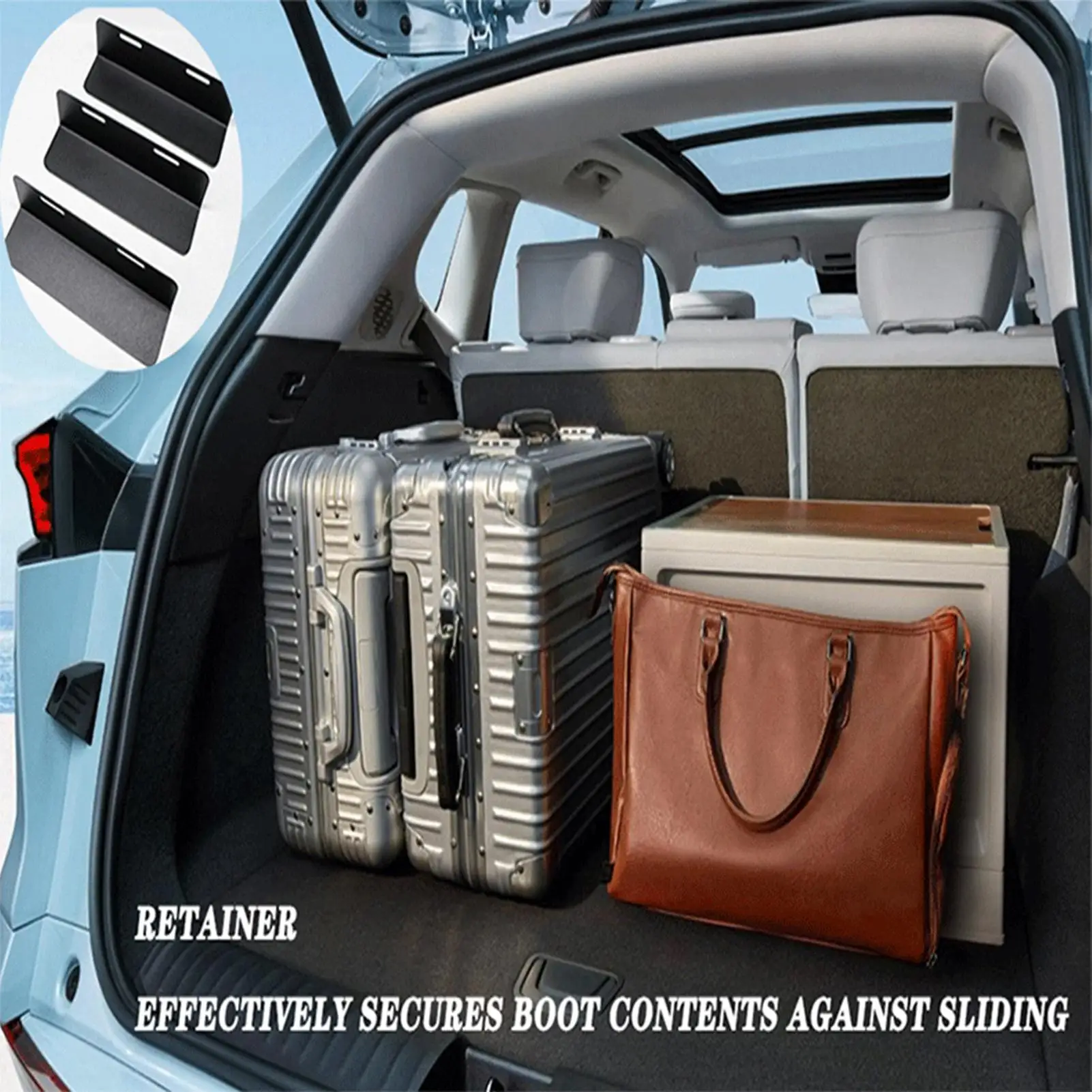 Car Trunk Cargo Divider Storage Divider Boot Separator 3 Pieces Non ...