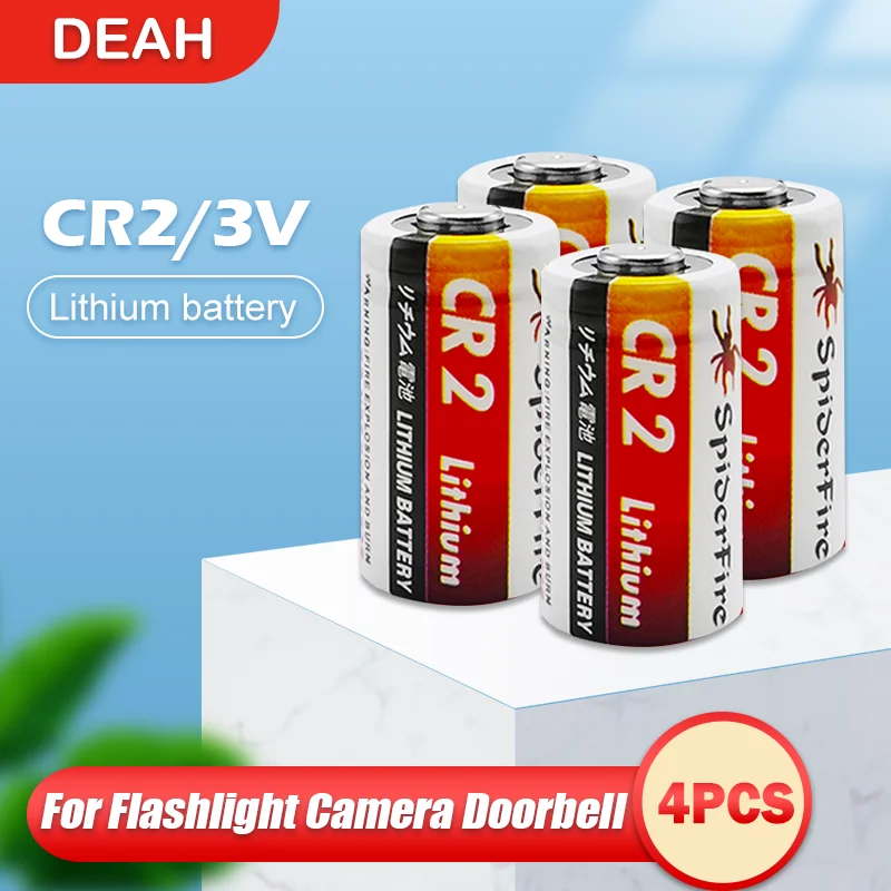 4PCS-CR2-CR15H270-DLCR2-ELCR2-CR15266-3V-Lithium-Battery-For-LED ...