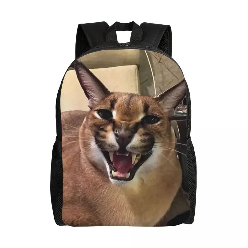 Customized-3D-printing-Caracal-cat-floppa-meme-backpack-for-Boys-Girls ...