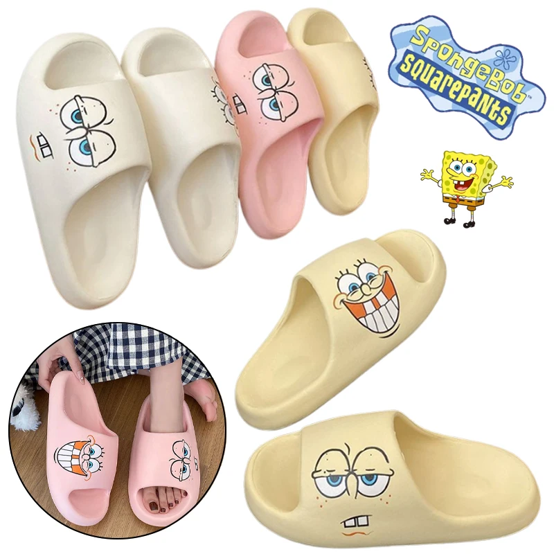 SpongeBob-Slippers-Cartoon-Home-Indoor-Bathroom-Non-Slip-Slippers-Thick ...
