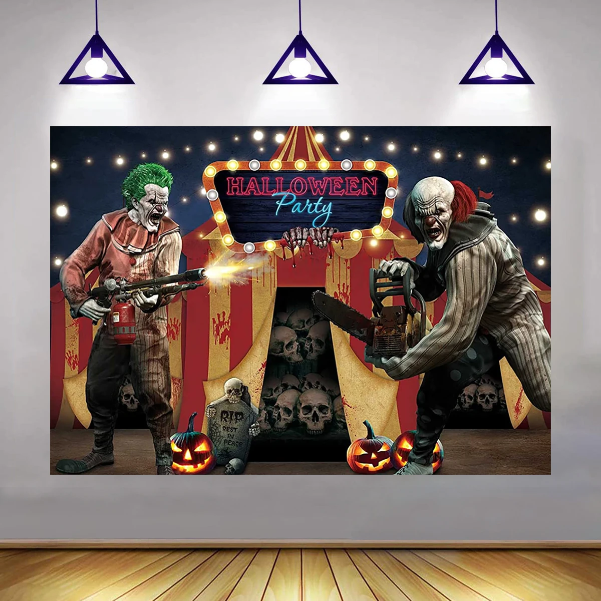 10x6ft-Polyster-Horror-Movie-Character-Backdrop-Banner-For-Birthday ...