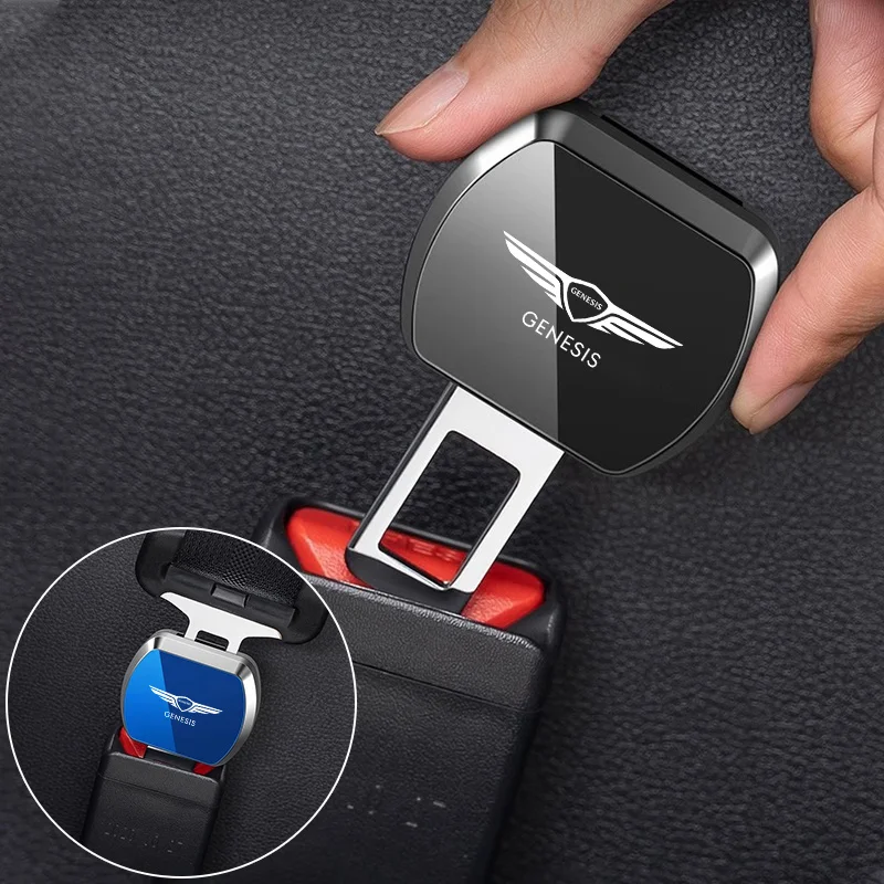 Car Seat Belt Plugs Security Extender Interior Accessories For Genesis ...