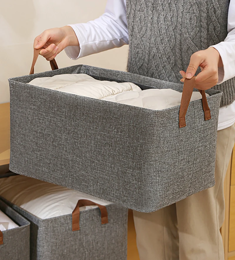 Steel-frame-storage-box-household-cationic-wardrobe-storage-box-fabric ...