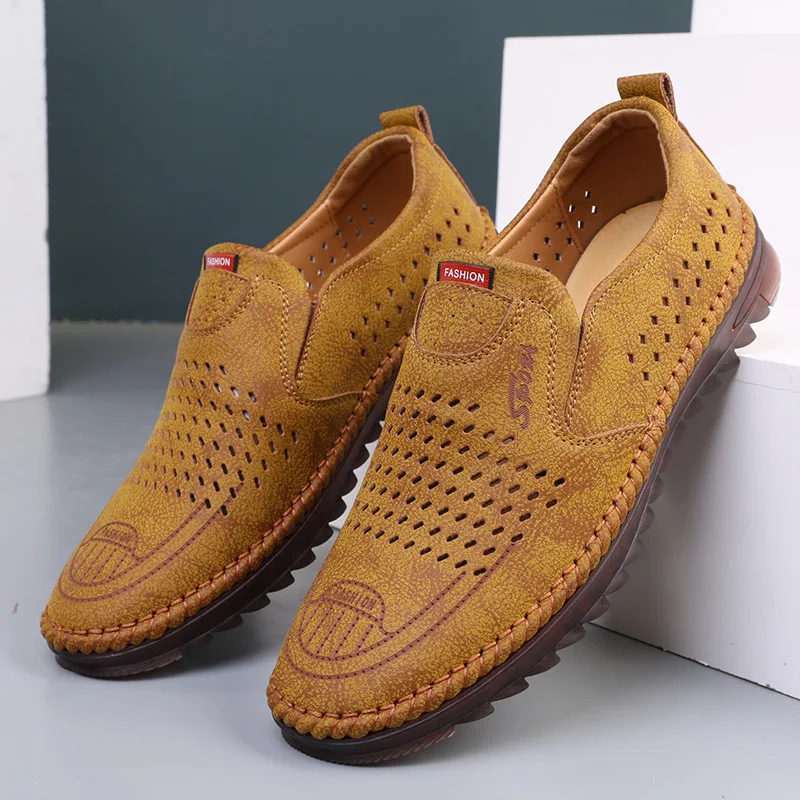 Mocassins-de-couro-masculino-sapatilhas-respir-veis-sapatilhas-para ...