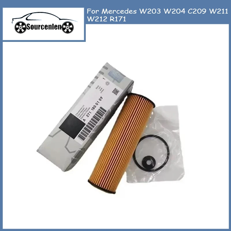 Filtro-de-aceite-para-Mercedes-Benz-A2711800009-C-CLASS-W203-CL203-S203 ...