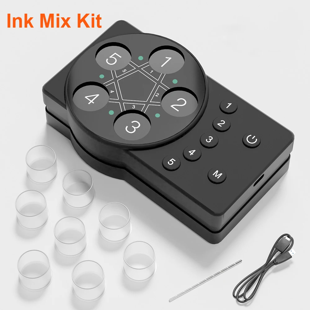 Electric-Tattoo-Ink-Mixer-Pigment-Stirrer-With-1-Bag-Ink-Cups-Tattoo ...