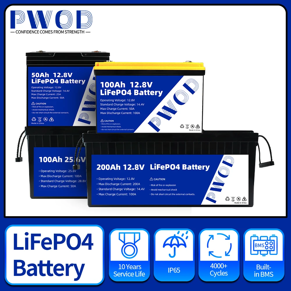 Akumulator LiFePo4 12V 100Ah 50AH 200AH 24V akumulator fosforan litowo ...