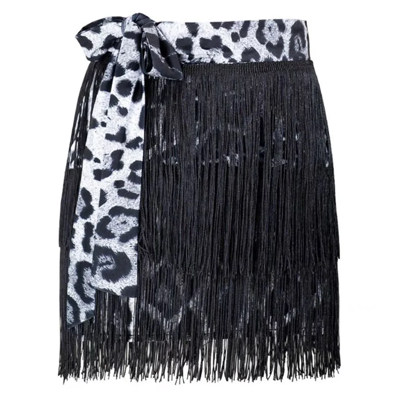 Adult Professional Dance leopard Latin Dance Apron hip cover Scarf ...