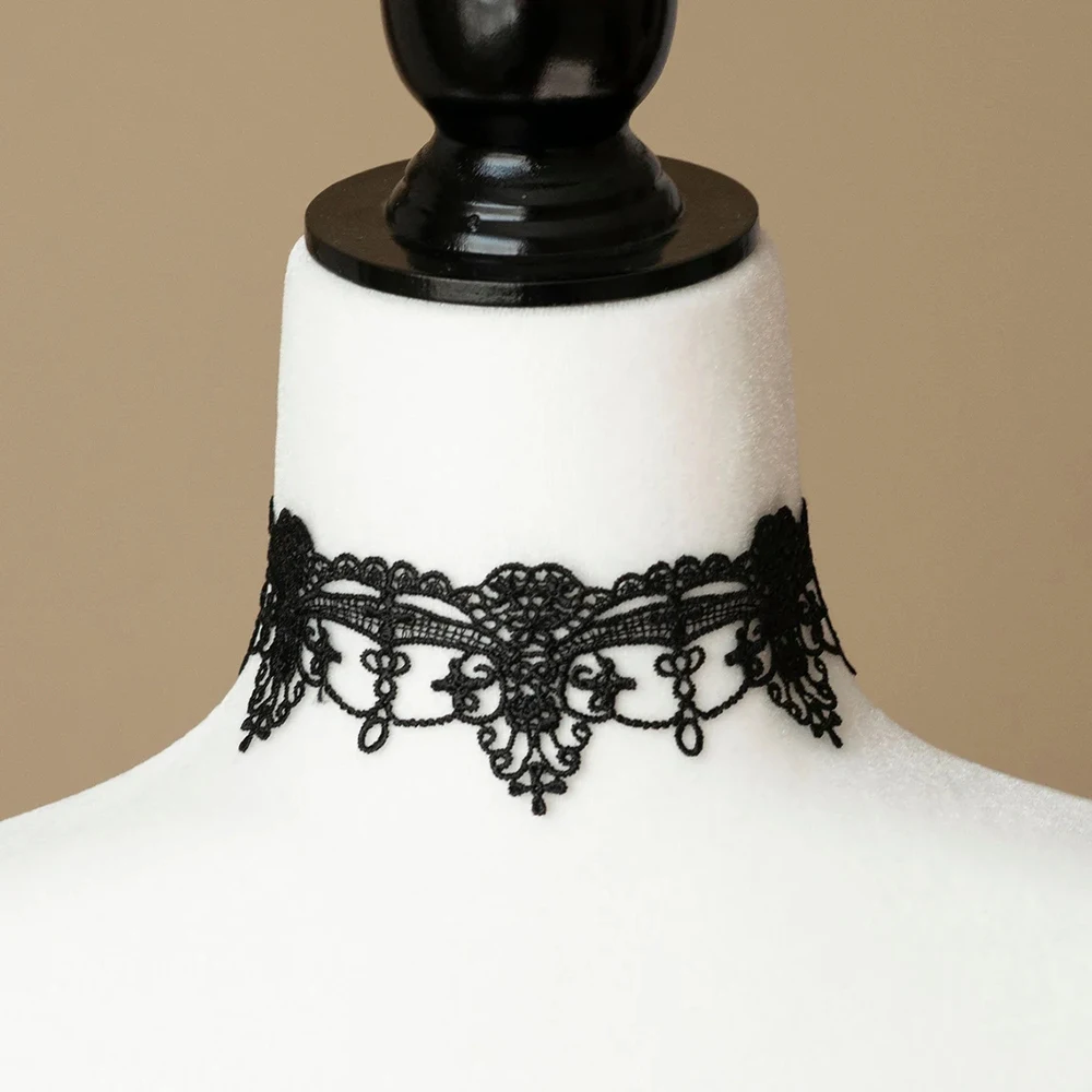 Summer-Bohemia-2023-New-Sexy-Black-Lace-Choker-For-Woman-Vintage-Wedding-Sparkling-Choker ...