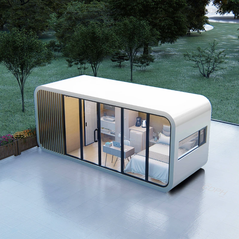 Modern-Modular-Sleeping-Container-House-Pod-m-vel-Smart-Apple-Cabin ...