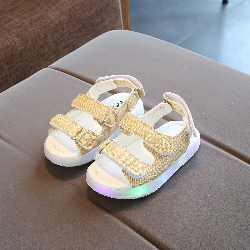 Children-s-Luminous-Beach-Sandals-Children-s-Shiny-Light-Shoes-Little ...