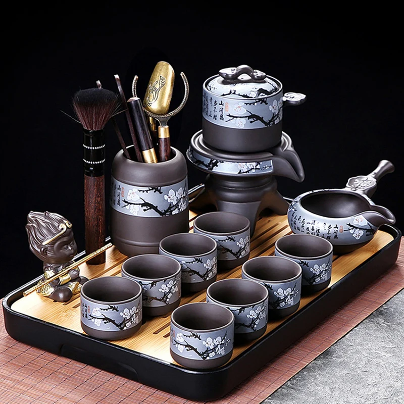Chinese-Kung-Fu-Tea-Set-Teapot-Gaiwan-Complete-Yixing-Traditional-Puer ...