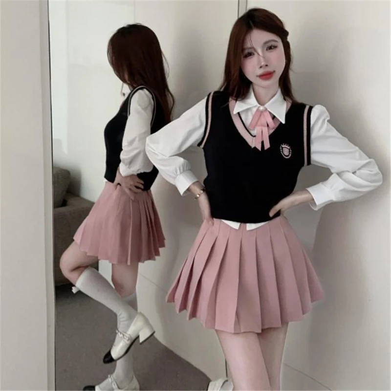 Uniforme-escolar-coreano-Chic-para-ni-as-conjunto-de-uniforme-JK-de ...