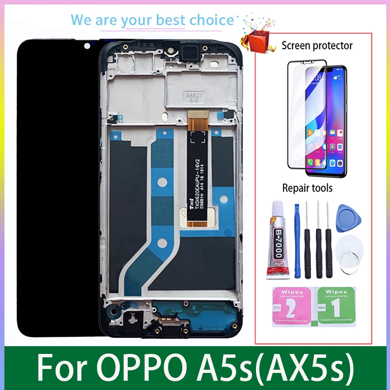 Original-For-OPPO-A5s-AX5s-LCD-Display-with-Frame-Touch-Screen ...
