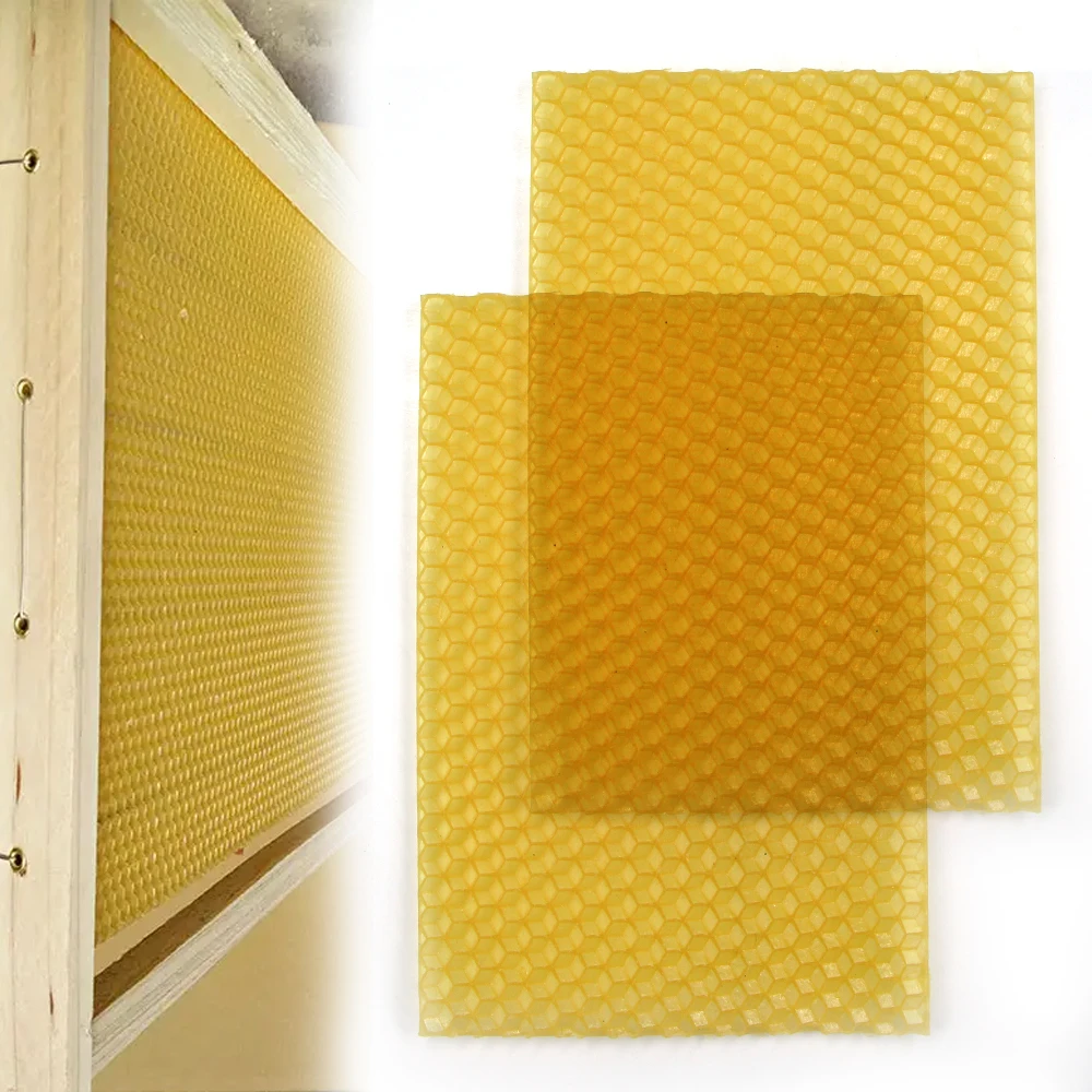 10-50Pcs-13x9cm-Bee-Wax-Foundation-Beehive-Tool-Nest-Frame-Making ...