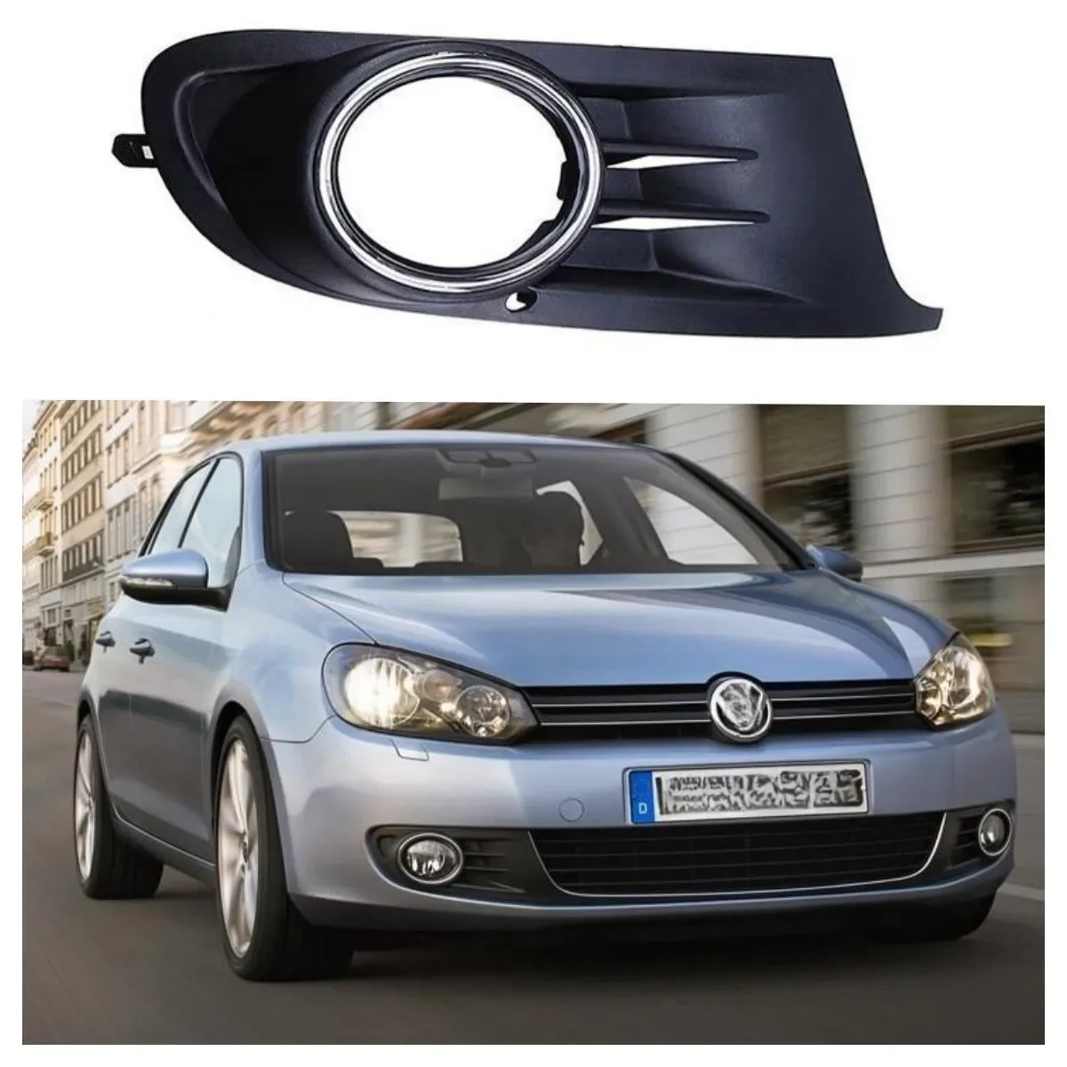 Left Right Car Front Bumper Lower Grills Fog Light Grille Cover for VW ...