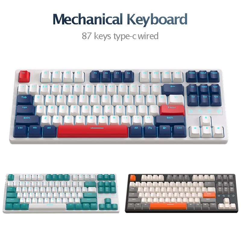 Red-Switch-Mechanical-Keyboard-for-Computer-PC-Laptop-Type-C-Wired ...