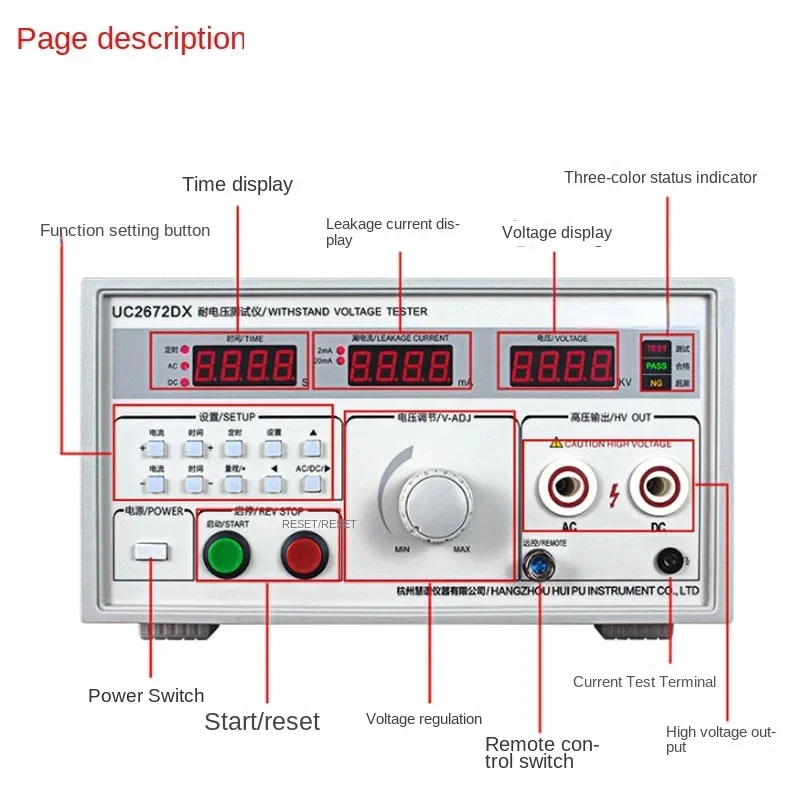 Uc2672dx-AC-DC-5kV-Safety-Gauge-Detector-Uc2670a-High-Pressure-Machine ...