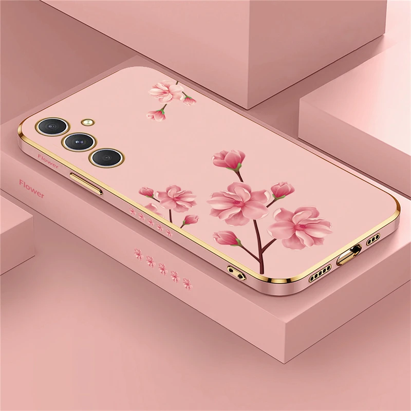 A54 Plating Phone Case For Samsung Galaxy A55 A35 A15 A25 A05S A24 ...