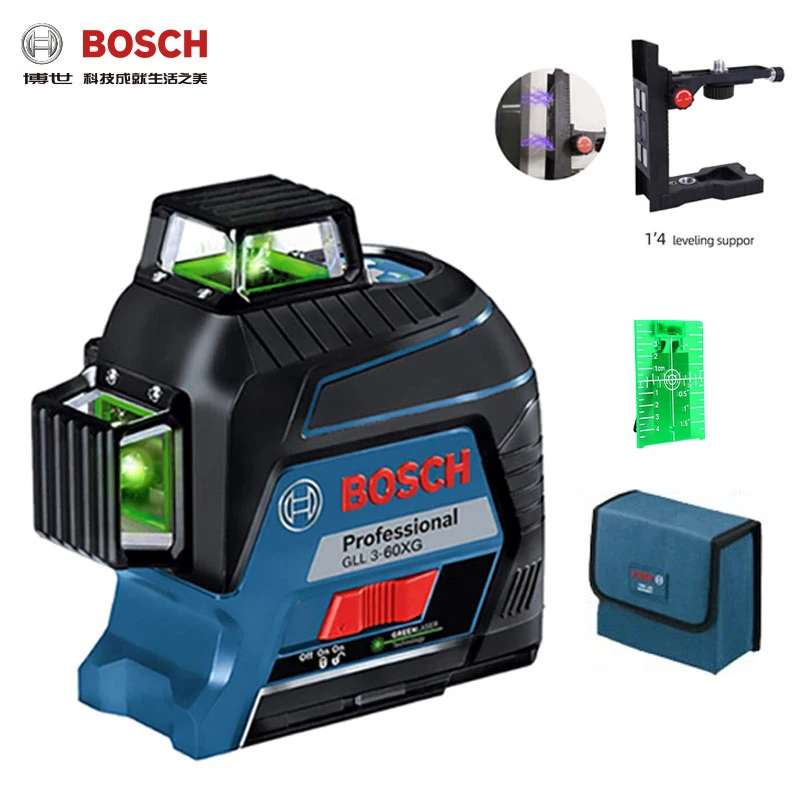 Bosch 12-lines Laser Level With Tripod Green Laser Leveling Projection ...