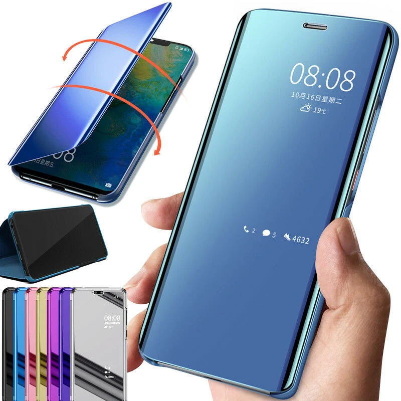 Luxury Mirror Flip Cover For OPPO Find X5 X3 Pro Reno 5 Lite 6 Pro ...