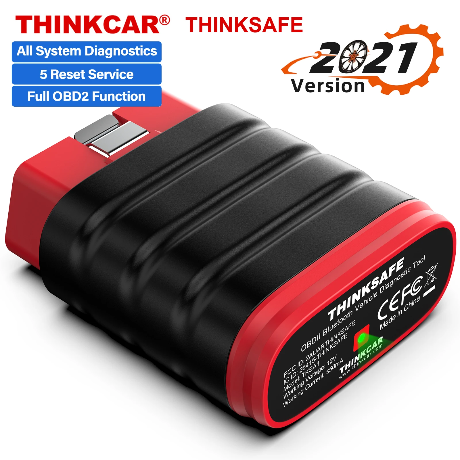 Thinkcar ThinkSafe OBD2 Scanner Full System ABS OIL EPB TPMS SAS Reset OBD 2 Code Reader For ...