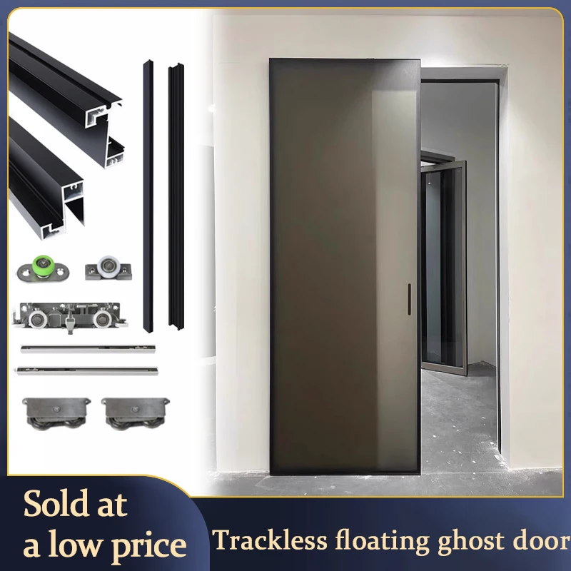 Trackless Bathroom Floating Ghost Door Cloakroom Kitchen Entrance ...