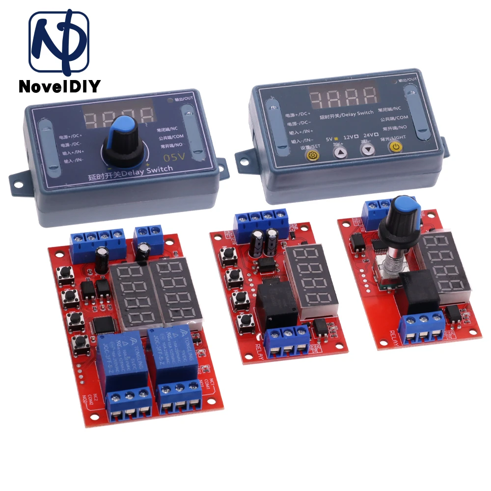 Dc 5v 12v 24v 10a Adjustable Time Delay Relay Module 32 Modes Led Digital Timming Trigger Timer ...