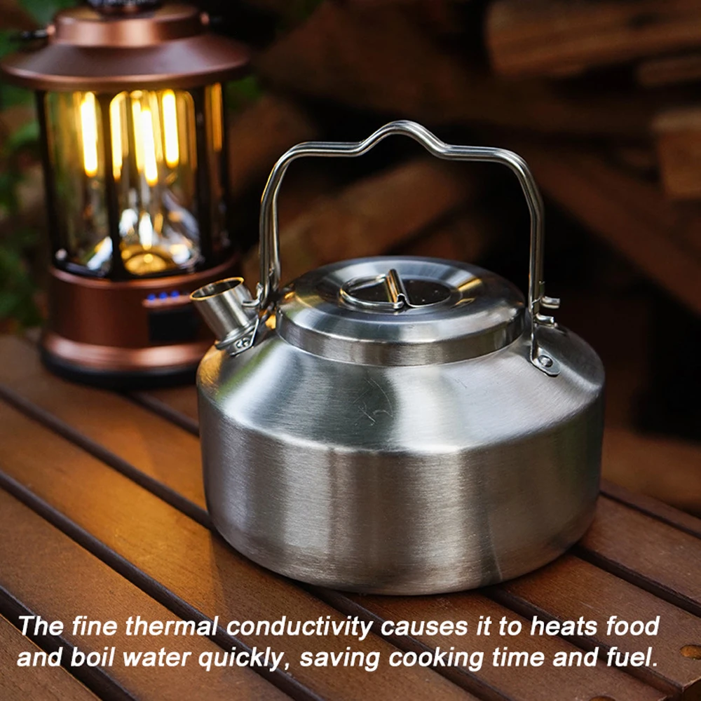 Outdoor-Stainless-Steel-Kettle-Locking-Handle-Camping-Hung-Pot-Portable ...