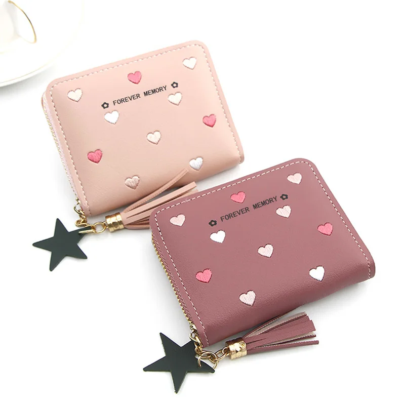2022-Women-Small-Wallet-Ladies-Mini-Tassel-Wallet-Cute-Girl-Short ...