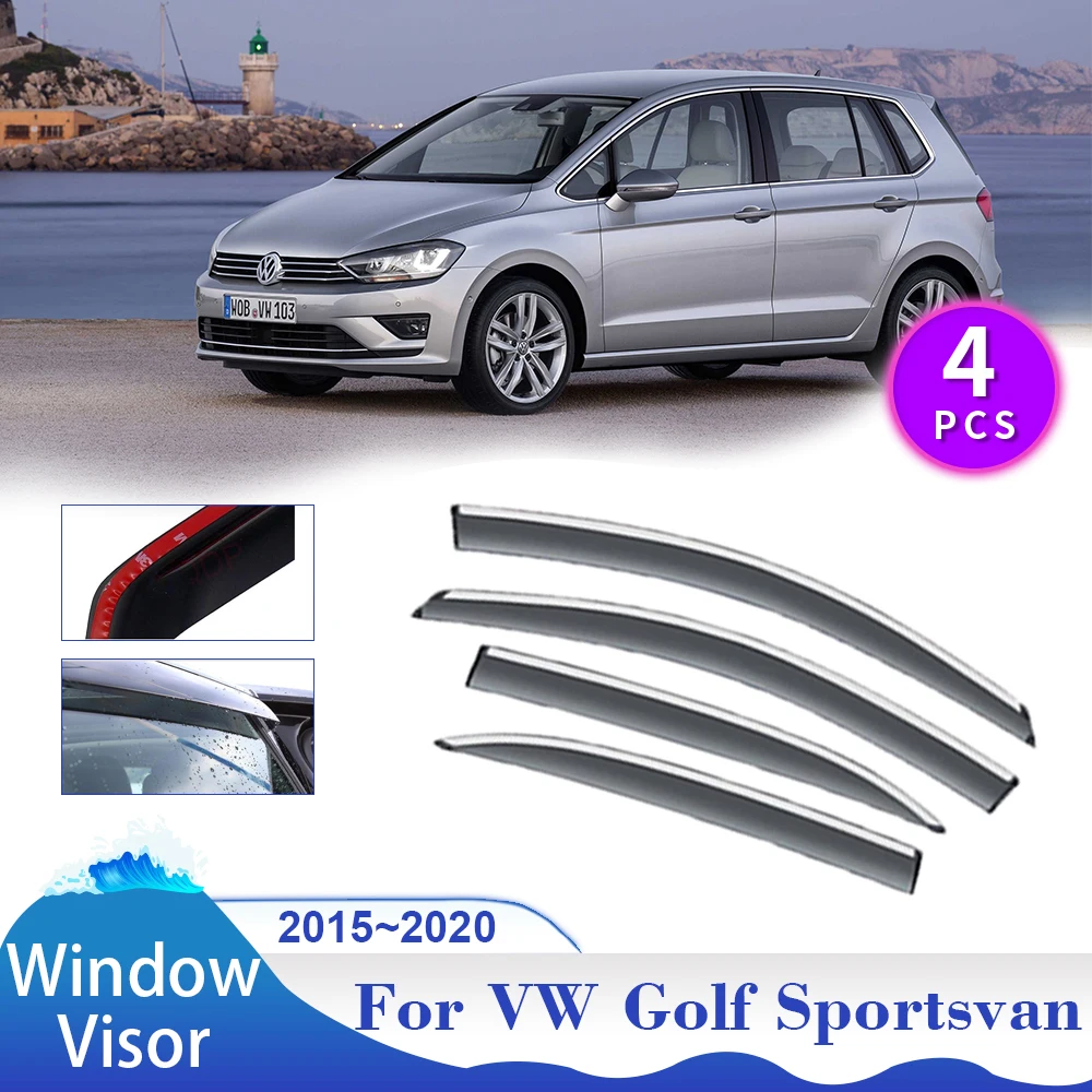 Window-Visor-for-Volkswagen-VW-Golf-Sportsvan-SV-2015-2020-Car-Side ...