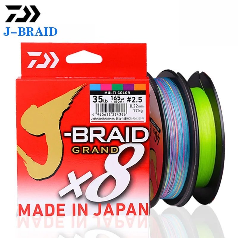 New-Original-DAIWA-J-BRAID-GRAND-Fishing-Line-150M-300M-8-Strands ...