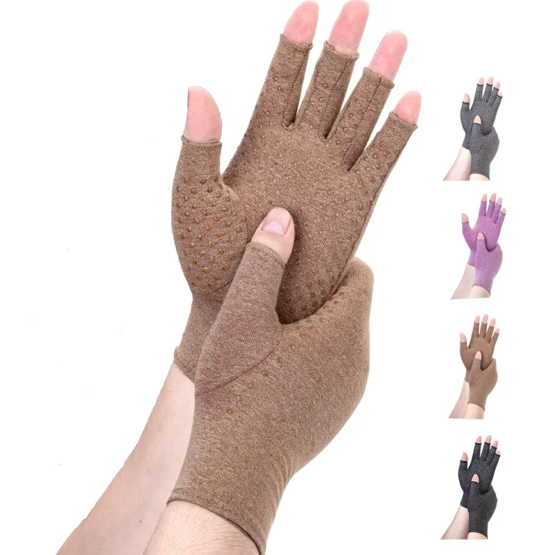Compression Arthritis Gloves Wrist Support Brace Carpal Tunnel Pain ...