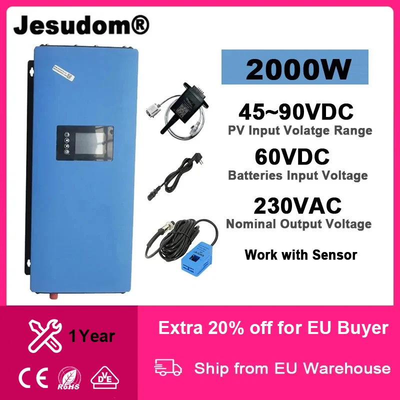 2kw-MPPT-Grid-Tie-Inverte-Micro-Solar-Converter-Regulator-Inverter-With ...