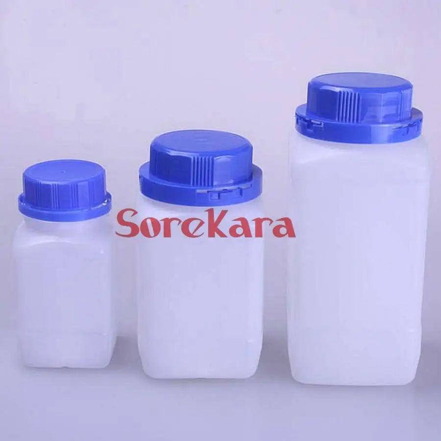 White-100-250-500-1000ml-HDPE-Plastic-Bottle-Reagent-Bottle-Sample ...