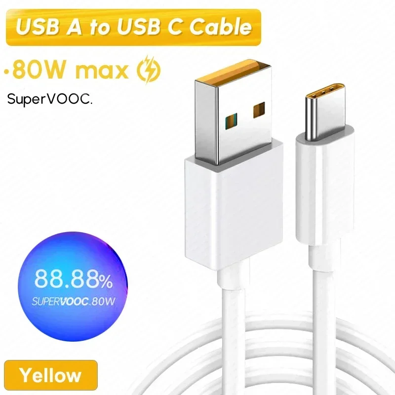 OPPO-Cable Usb tipo C Original, carga rápida Super vooc 80W 65W, OPPO ...