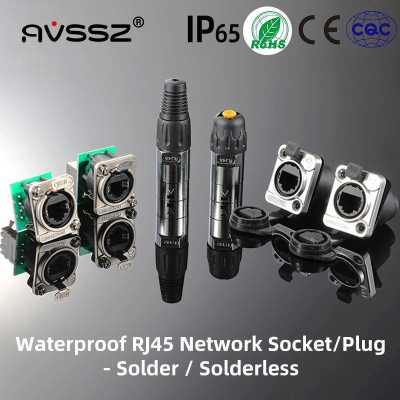 AVSSZ-RJ45-Network-Socket-Connector-Solderless-Weld-Crimping-IP65 ...