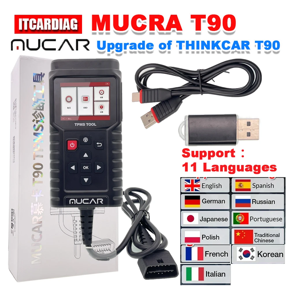 MUCAR-TP-T90-TPMS-Programmer-Upgrade-of-THINKCAR-T90-Car-Tire-Pressure ...