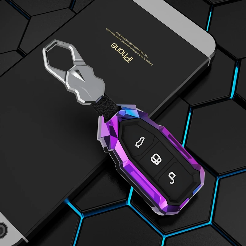 Zinc Alloy Car Key Case For Ford Puma Grand C Max Focus Mondeo Kuga ...