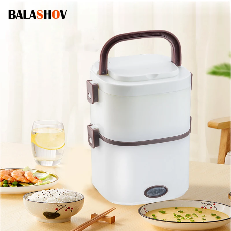 Electric-Rice-Cooker-220V-Heating-Lunch-Box-2-Layers-Self-Cooking ...