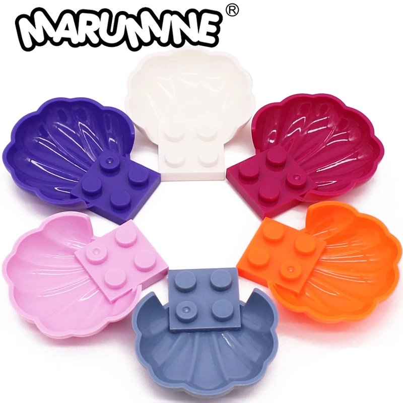 Marumine Clam Scallop With 4 Studs 20PCS 18970 Building Blocks Part MOC ...