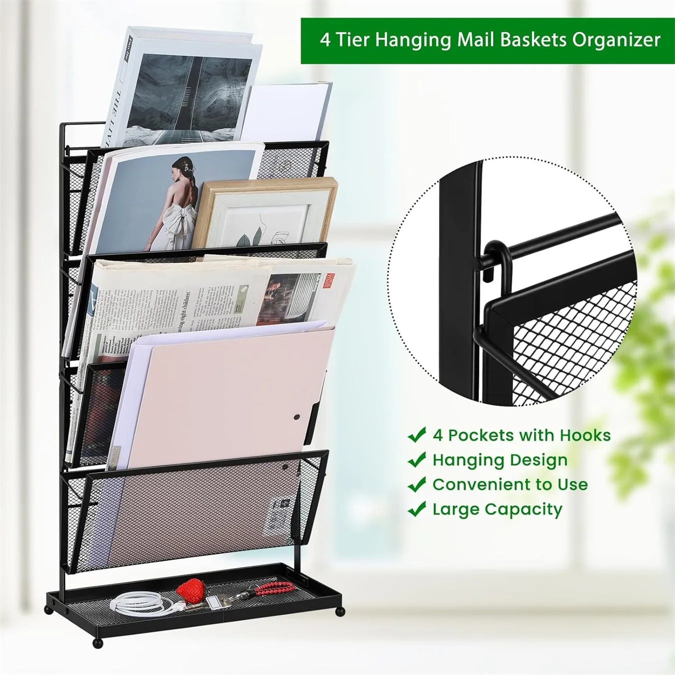 Vertical Desk File Organizer Holder – Office Essentials Shop