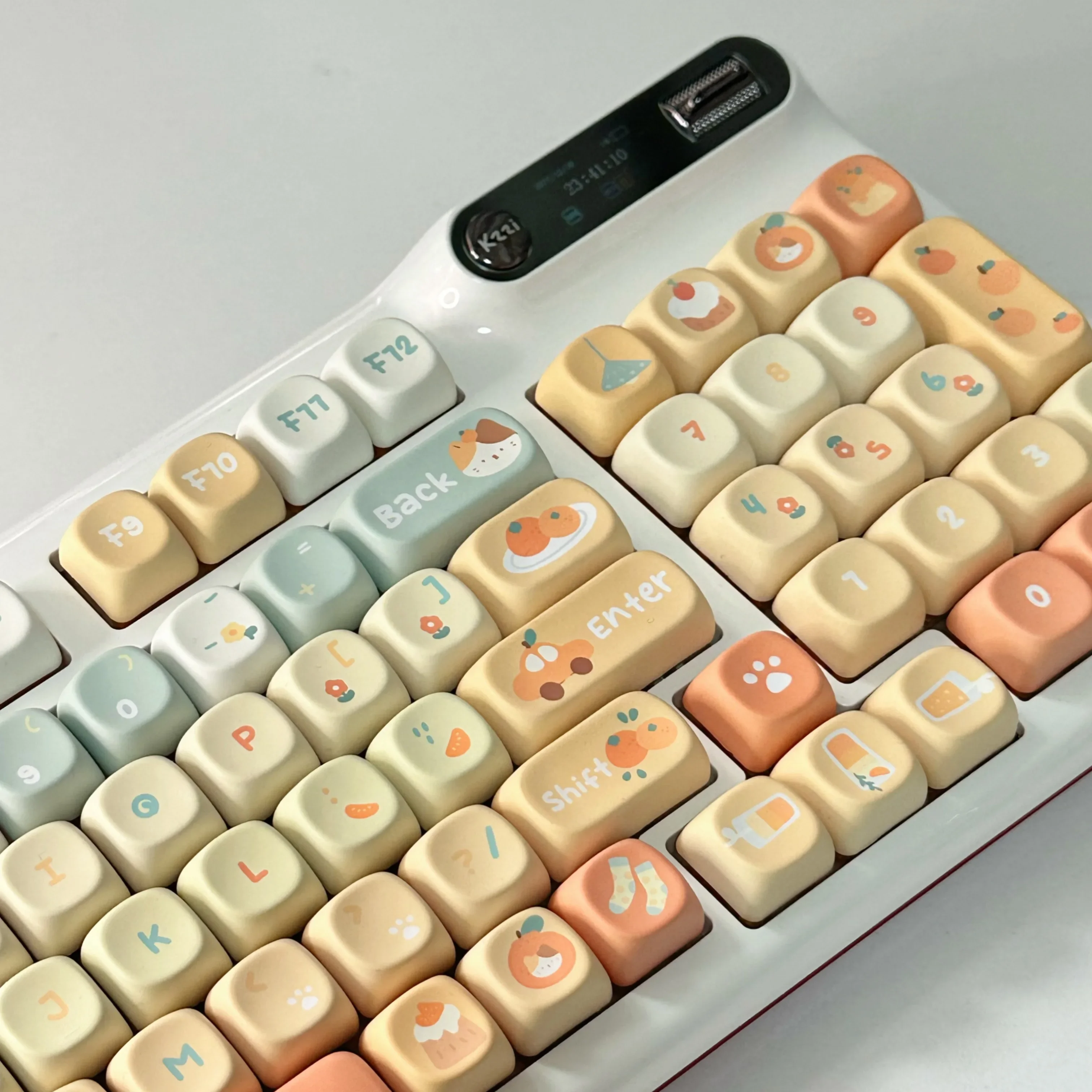 Orange-Soda-Keycap-131-Keys-XOA-Profile-PBT-Five-sided-Heat-Sublimation ...