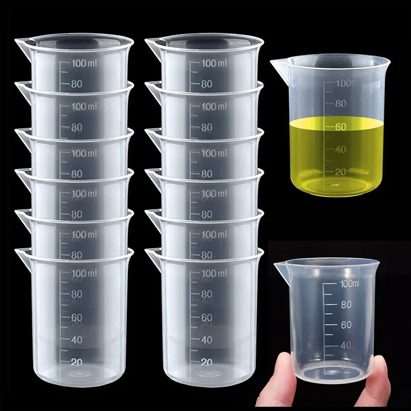 100ml-Measuring-Cup-Transparent-Scale-Plastic-Measuring-Cup-Lab ...