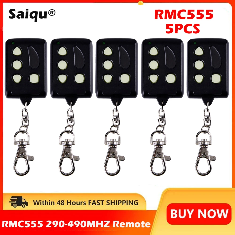 Garage-Remote-Control-5PCS-4-Buttons-RMC555-Garage-Door-Duplicator ...