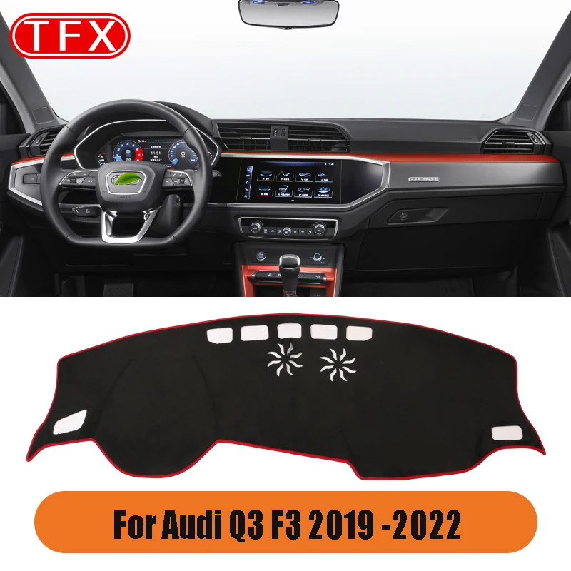 Flannel-Car-Dashboard-Cover-Mats-For-Audi-Q3-8u-F3-2012-2022-Avoid ...