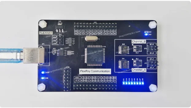 development board two-machine communication, FlexRay to serial port ...